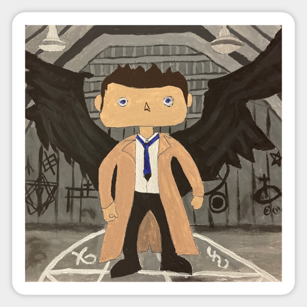 Castiel Entrance - Castiel Supernatural - Sticker | TeePublic