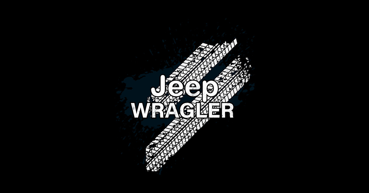 Jeep Wrangler Text with Tier Skid Marks and Mud - Jeep Wrangler ...