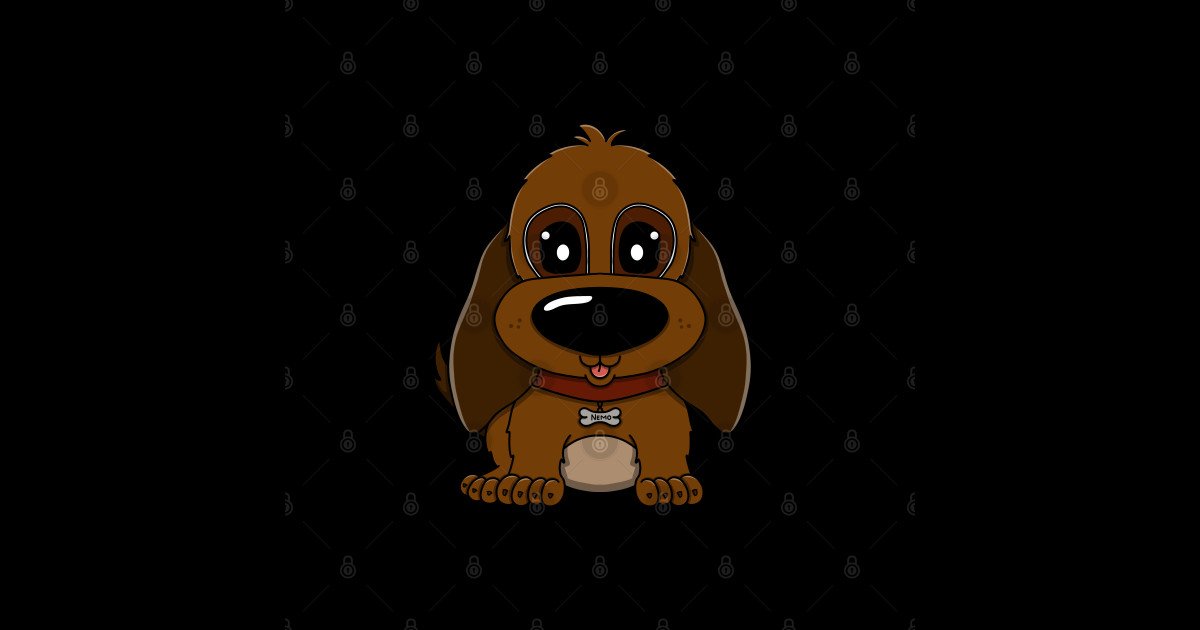 Nemo the puppy - Dog Lover Dog Puppy Brown Dog - Sticker | TeePublic