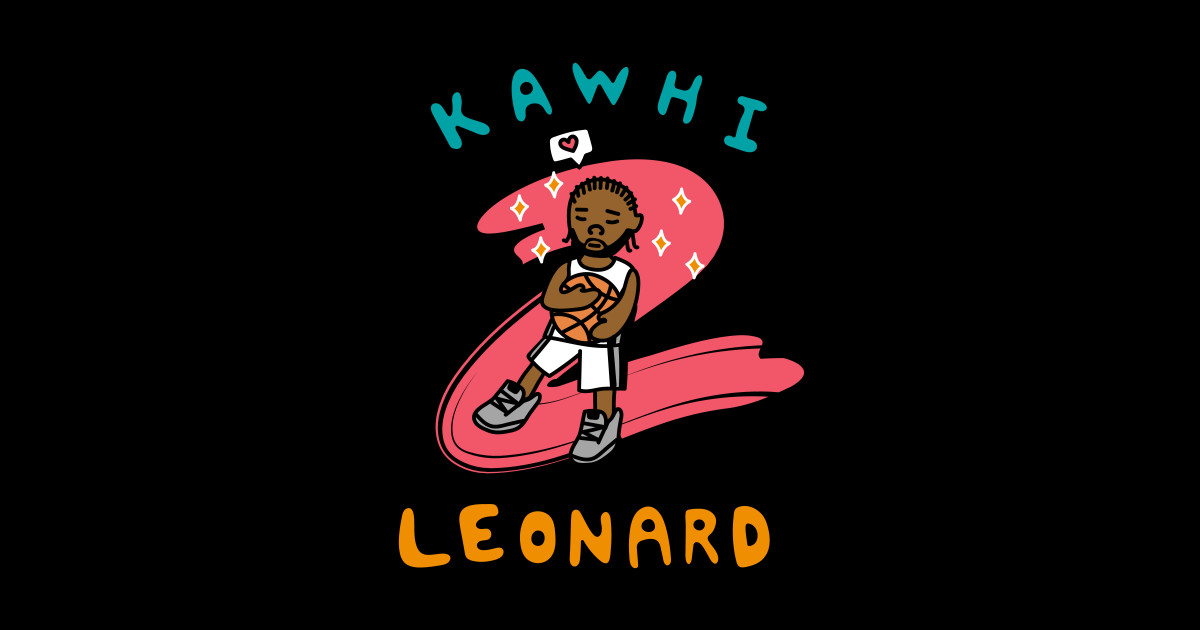 Kawaii Kawhi - Kawhi Leonard - Sticker | TeePublic