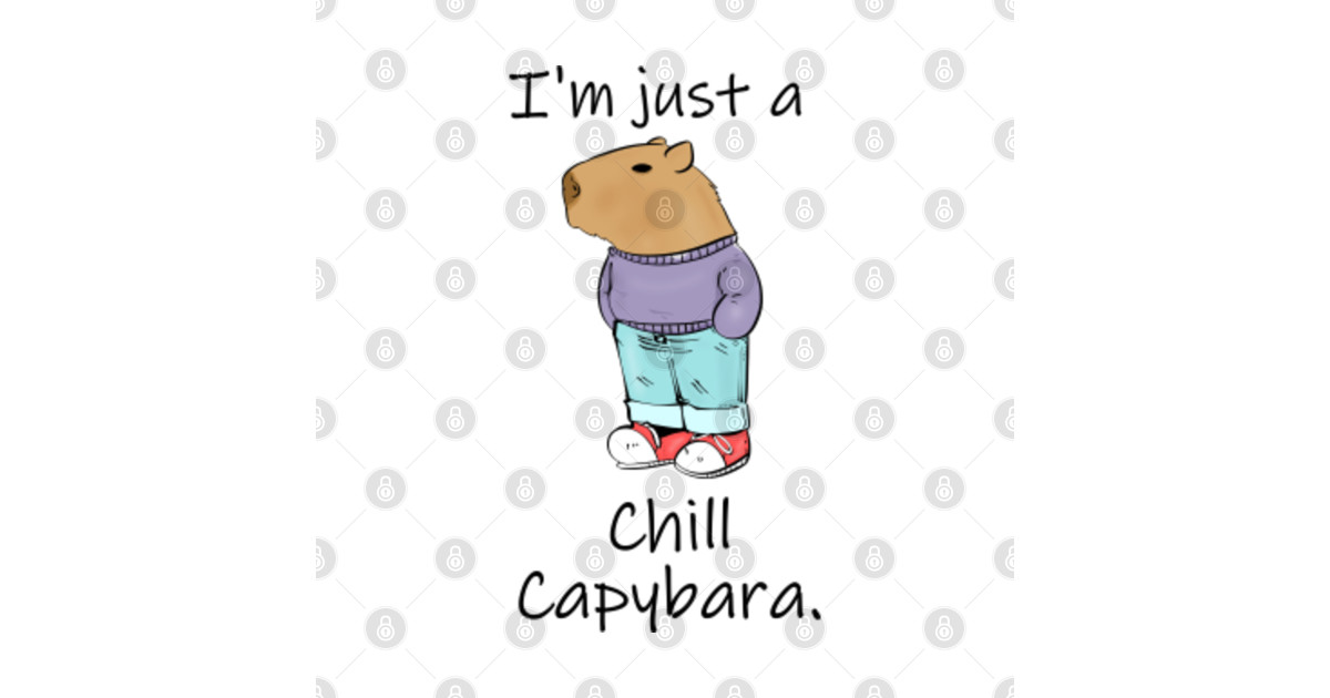 Chill guy - capybara version - Chill Guy - T-Shirt | TeePublic