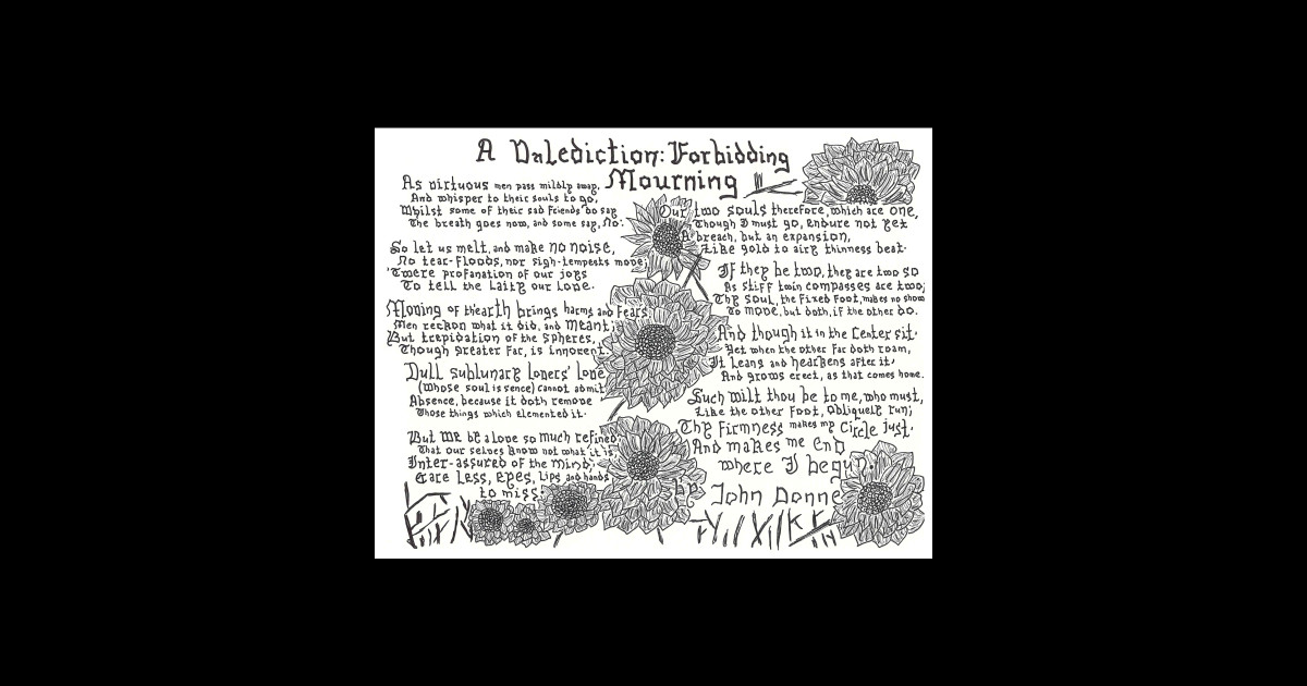 John Donne Poem: A Valediction, Forbidding Mourning - Love Poem ...