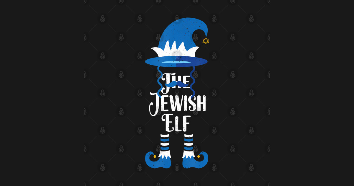 Happy Hanukkah Jewish Elf Christmas Family Group - Happy Hanukkah - T ...