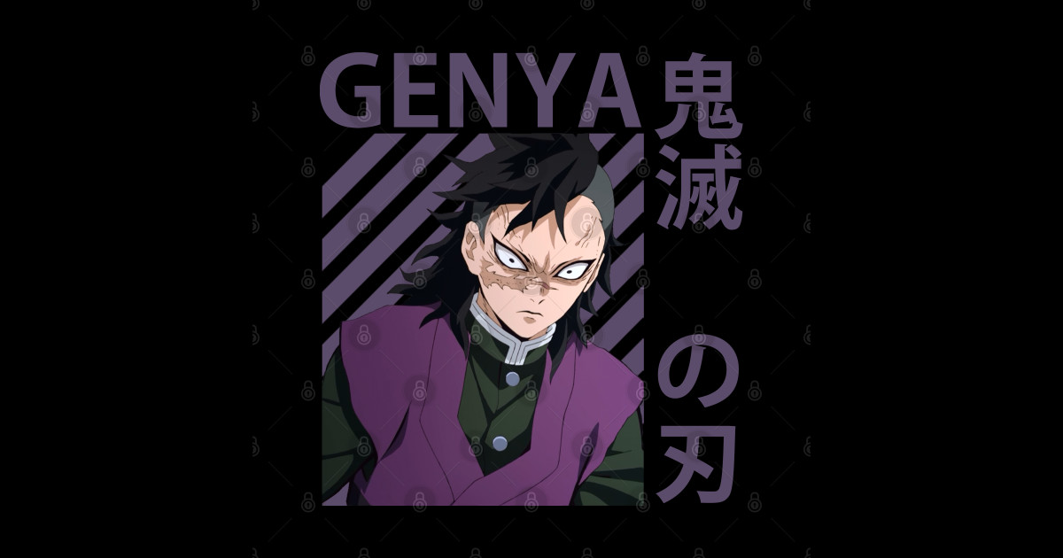 Genya Shinazugawa Kimetsu no Yaiba - Demon Slayer Anime - Sticker ...