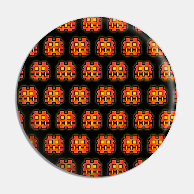 Geometry Dash Pattern - Geometry Dash - Pin | TeePublic