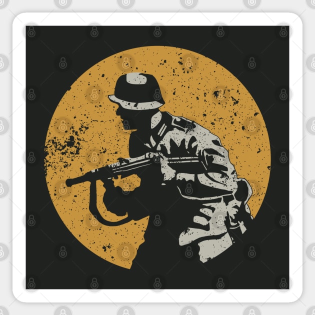 WW2 German Soldier - Ww2 German - Sticker | TeePublic
