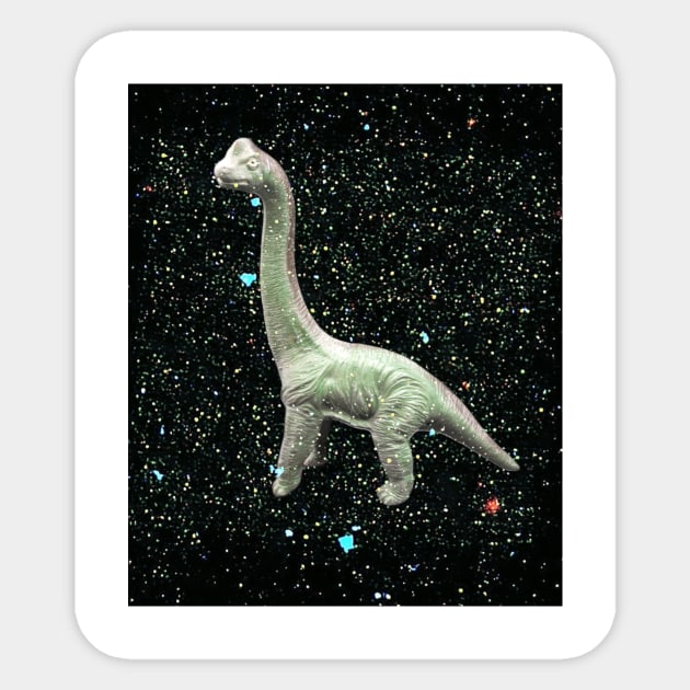 Brachiosaurus in space - Brachiosaurus - Sticker | TeePublic