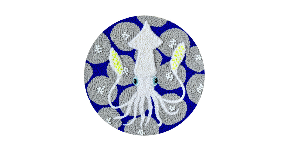 Punch Needle Squid - Squid - T-Shirt | TeePublic