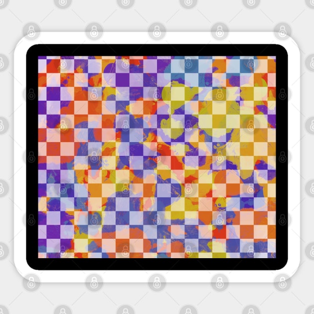 chess board pattern - Chess Board - Sticker | TeePublic