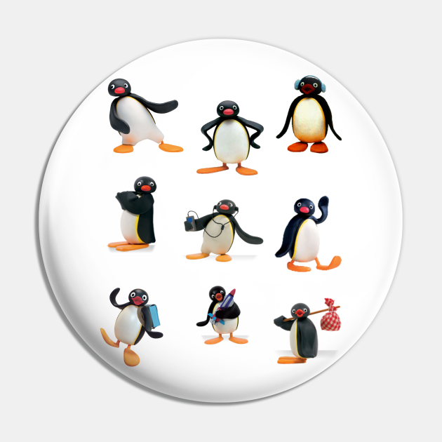 Pingu mood - Pingu - Pin | TeePublic