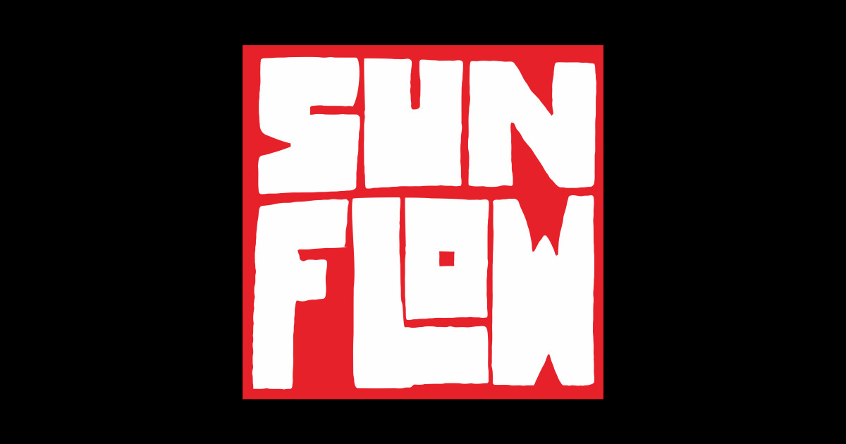 sunflow typography block red - Sunflow Typography Block Red - Sticker ...