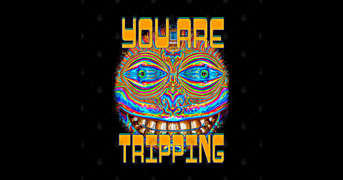 You Are Tripping- Captioned (1) - Trippy Psychedelic Art - Psychedelic - Posters and Art Prints ...