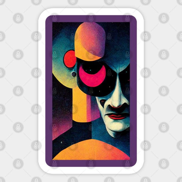 Ozlo the Space Clown - Scifi - Sticker | TeePublic