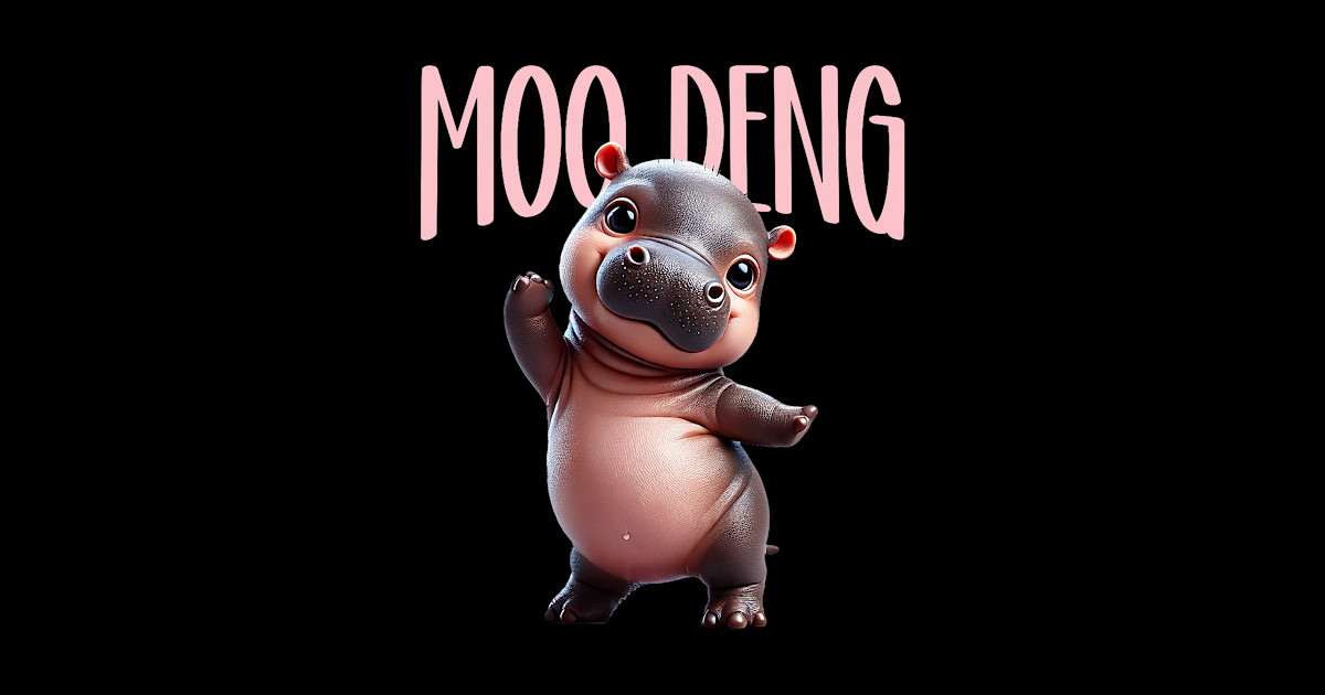 Cute Funny Moo-Deng Baby boo deng baby Hippo Zoo - Cute Funny Moo Deng ...