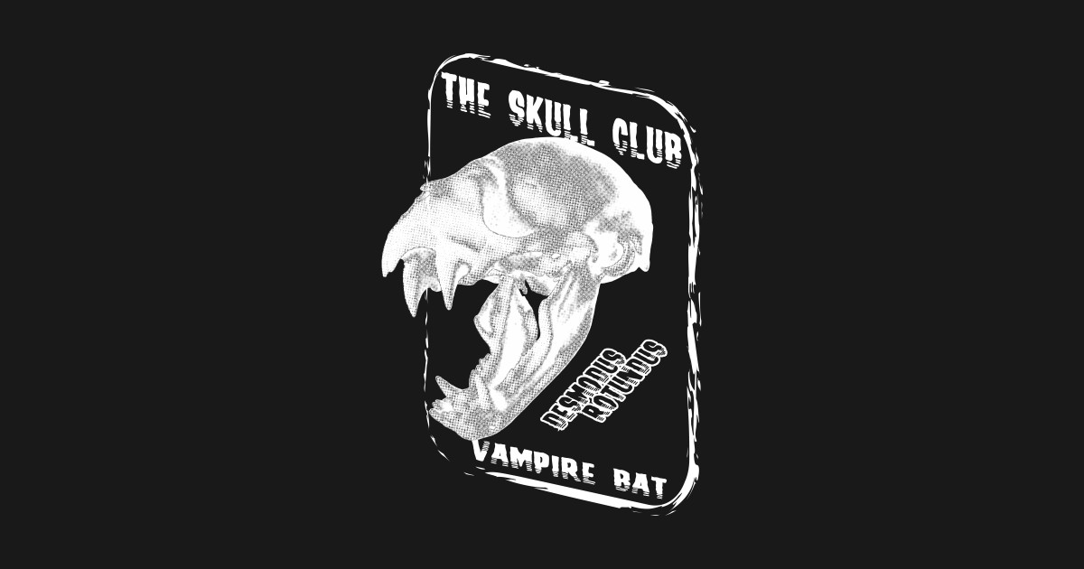 The skull club - Vampire Bat/Desmodus rotundus V.2 - Skull - T-Shirt ...