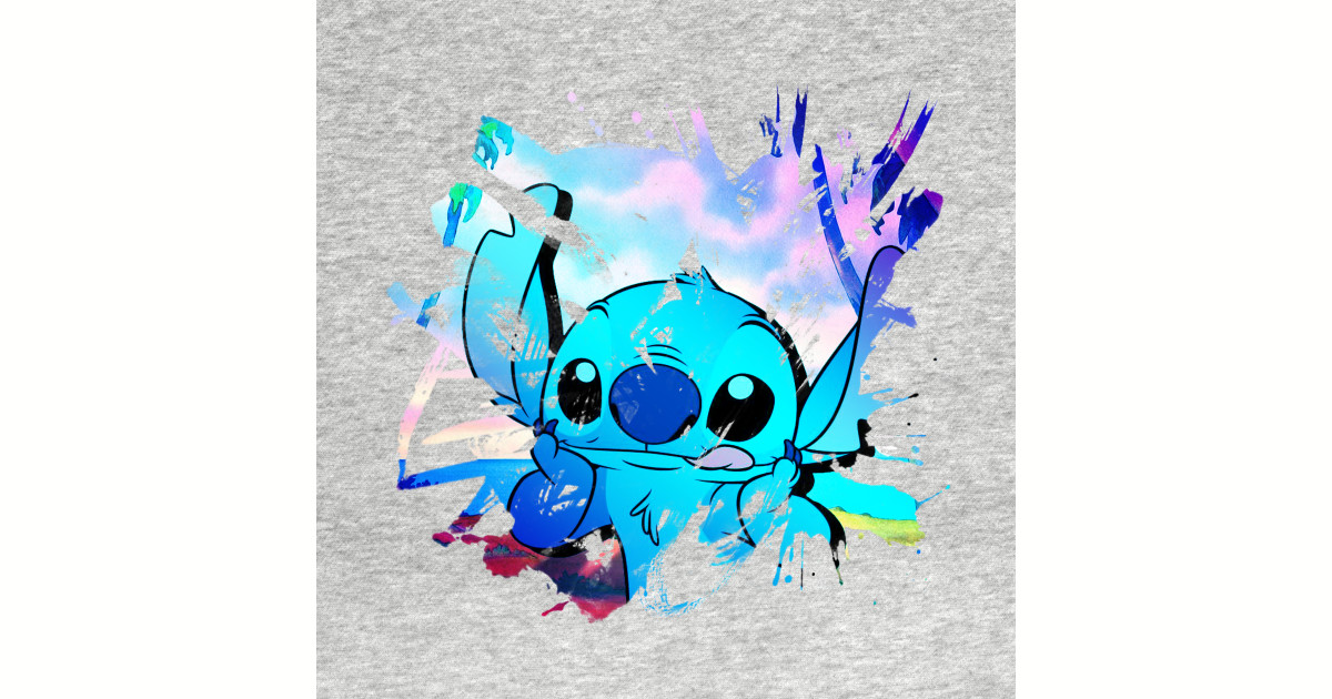 Stitch Splash Paint - Lilo And Stitch - T-Shirt | TeePublic