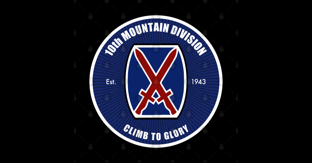 10th Mountain Division Patch - Us Army 10th Mountain Division - Sticker ...