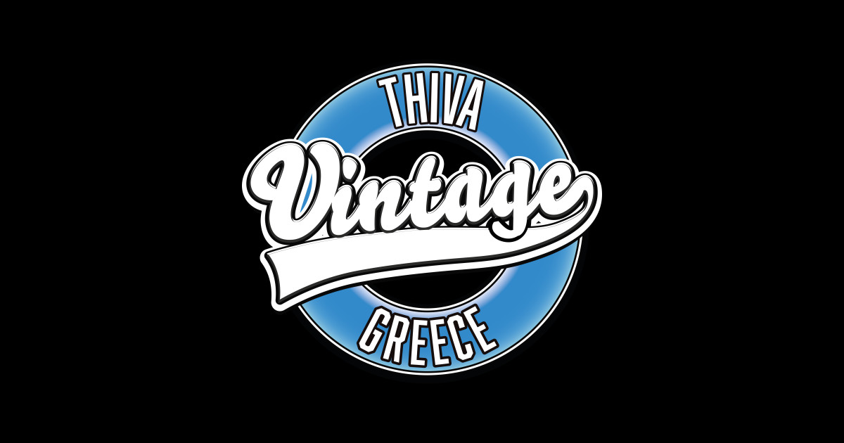 Thiva greece vintage logo - Thiva Greece - Sticker | TeePublic