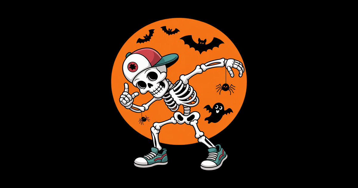 Halloween Skeleton Gamer - Dabbing Skeleton Gamer - Halloween Skeleton ...