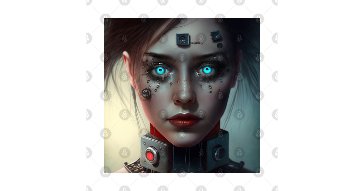 Hardwired Woman -- AI Art - Voidspawn - T-Shirt | TeePublic