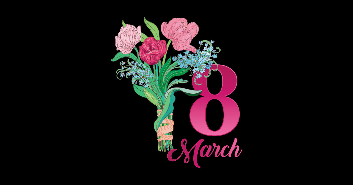 International women's day, 8th March, bouquet with tulips - Womans Day ...