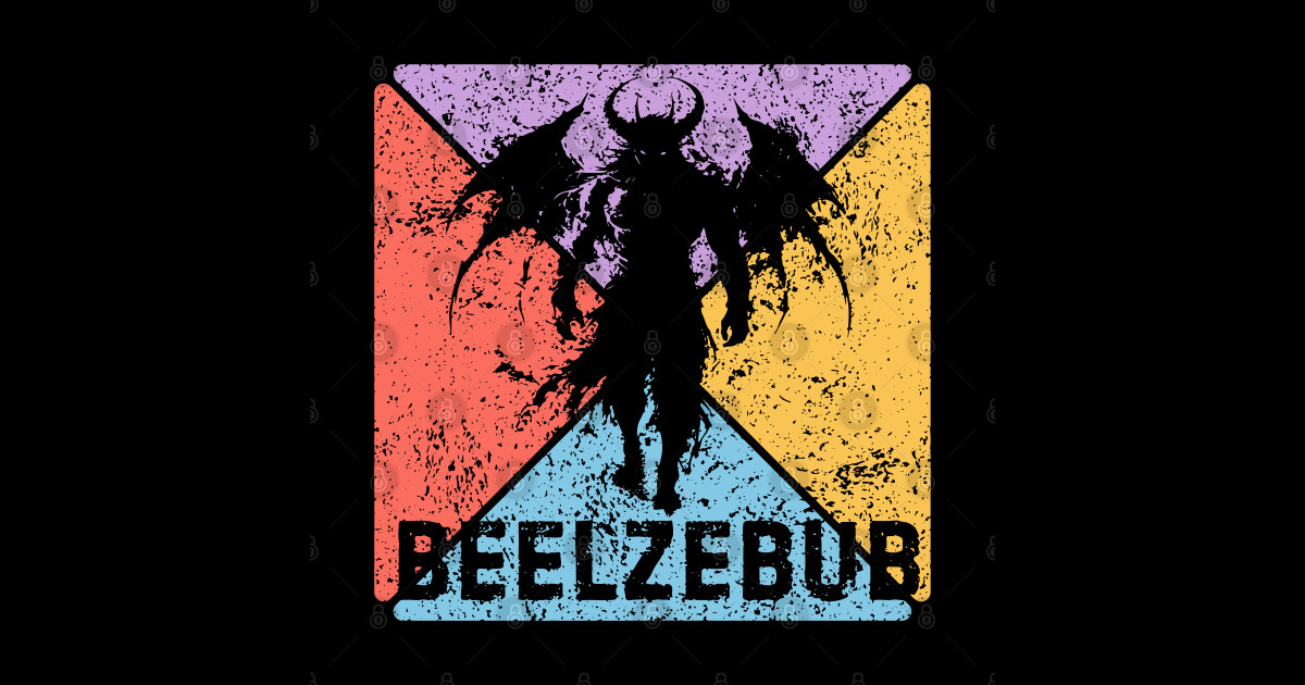 Beelzebub Demon Retro Art – Occult Grunge Aesthetic - Beelzebub ...