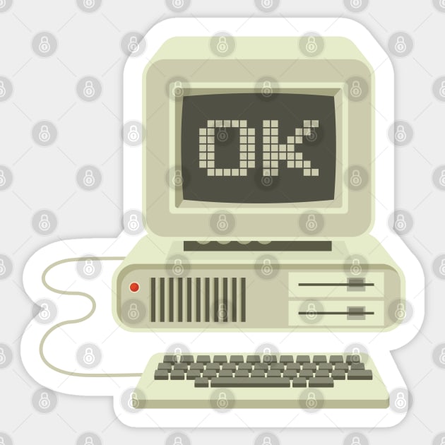OK Computer: Retro Computer Screen with 16 Bit Text - Ok Computer ...