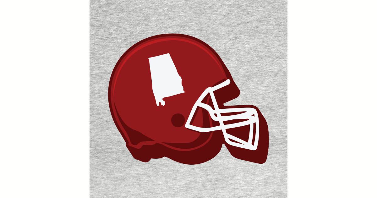 Alabama Outline Football Helmet - Alabama Football - Tank Top | TeePublic