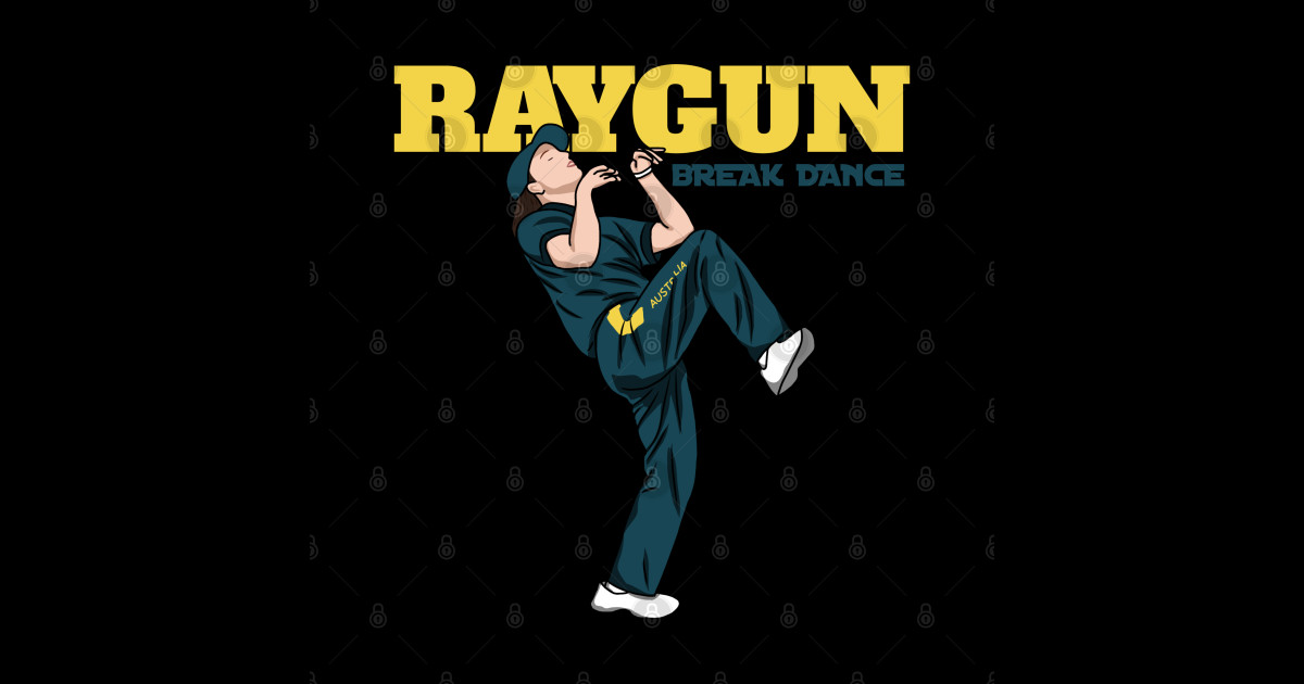RAYGUN break dance cartoon - Raygun - Sticker | TeePublic