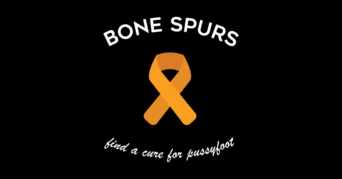 Bone Spurs - Find a Cure - Bone Spur - Sticker | TeePublic