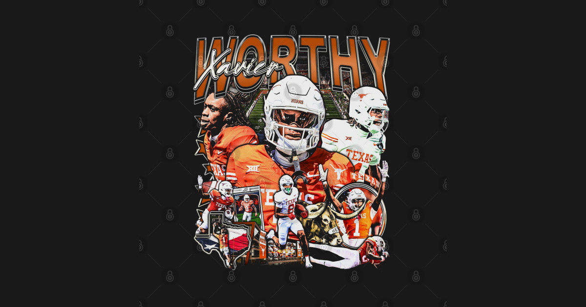 Xavier Worthy College Vintage Bootleg - Xavier Worthy - T-Shirt | TeePublic