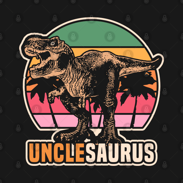 Unclesaurus T Rex Dinosaur // Vintage Style Design - Unclesaurus - T ...