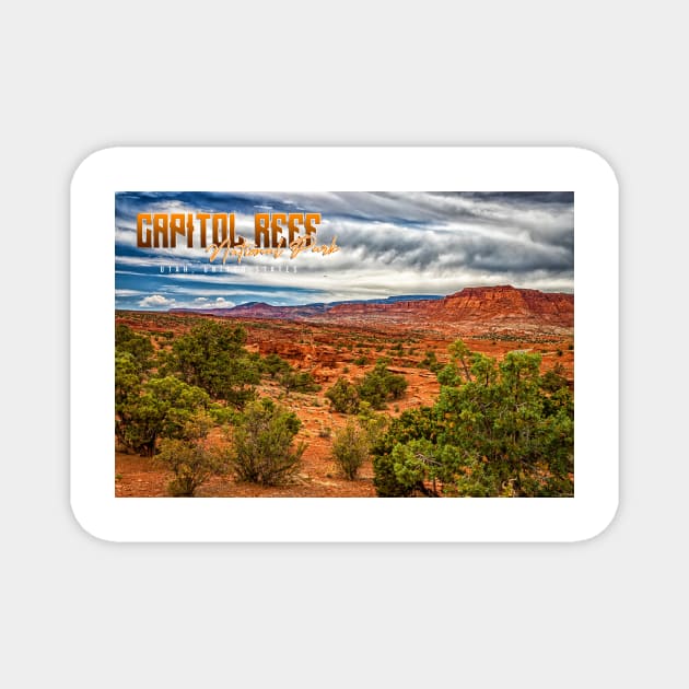 Capitol Reef National Park - Capitol Reef Utah - Magnet | TeePublic