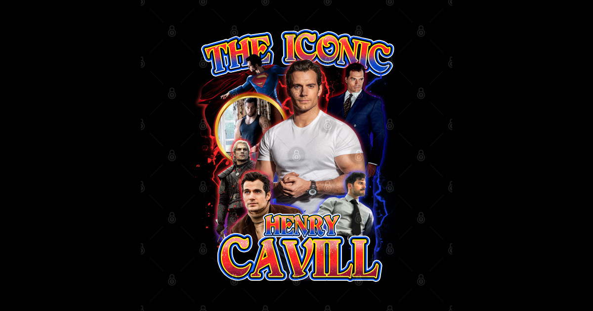 the iconic henry cavill - Henry Cavill - Sticker | TeePublic