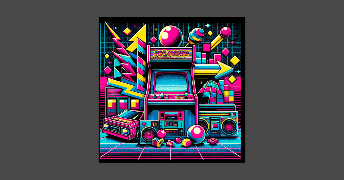 80s Retro Pop Culture Vibes - 80s Retro - T-Shirt | TeePublic