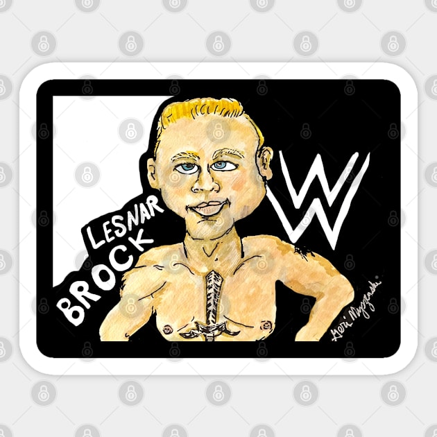 WWE Brock Lesnar - Brock Lesnar - Sticker | TeePublic
