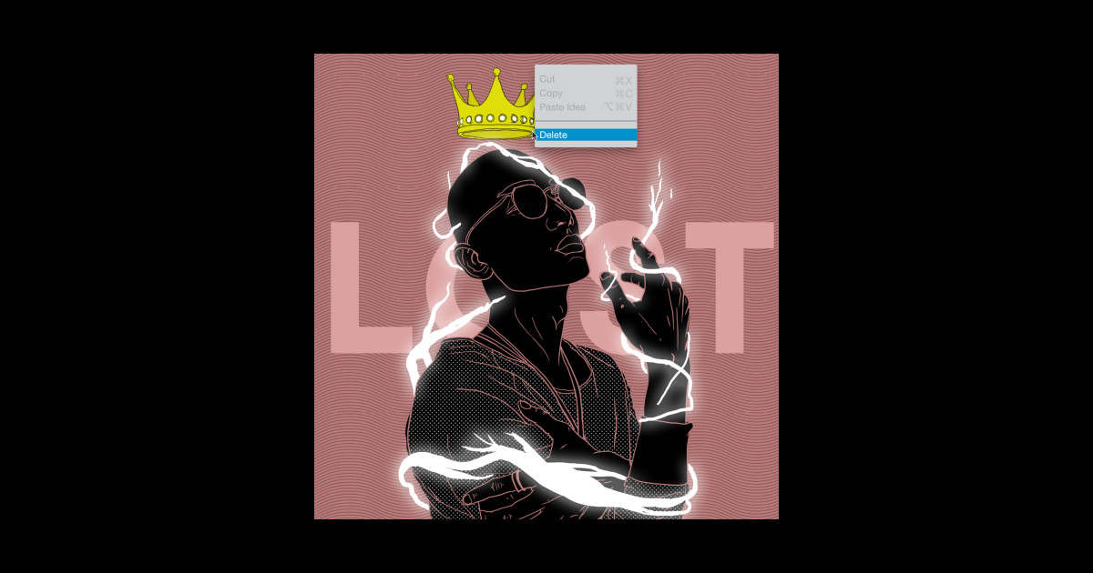 Delete the Ego again - Crown - Sticker | TeePublic