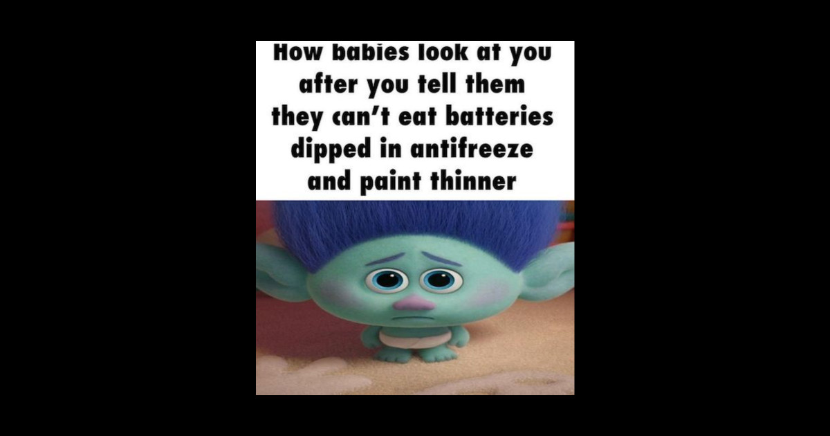 Disappointed Baby Troll Meme – Dark Humor - Meme - Sticker | TeePublic