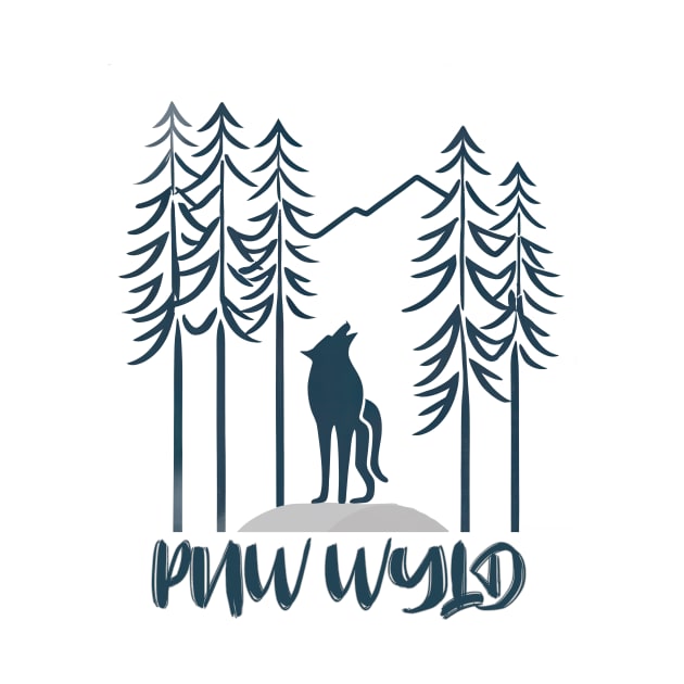 PNW WYLD Wolf Silhouette, pacific northwest, mountains, nature ...