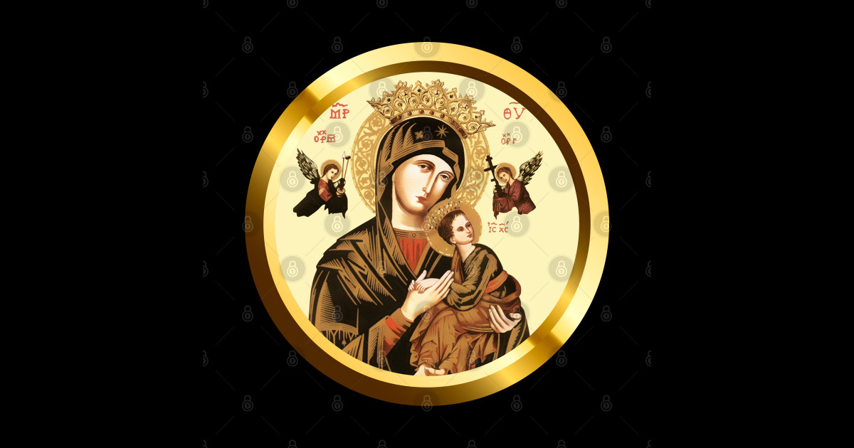 Our Lady of Perpetual Help Blessed Mother Mary Catholic Icon - Our Lady ...