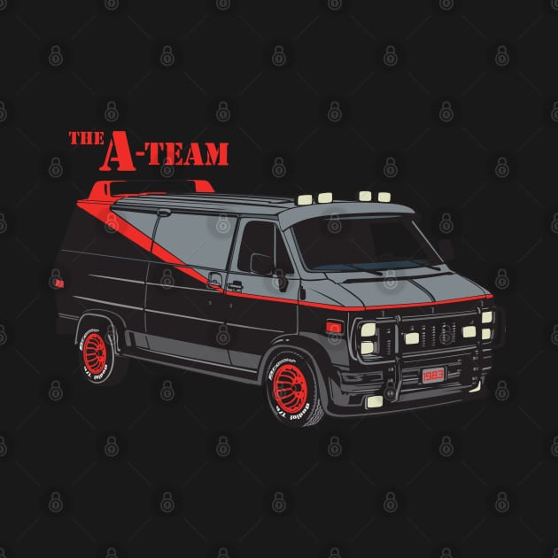 A-Team Van - A Team Van - T-Shirt | TeePublic
