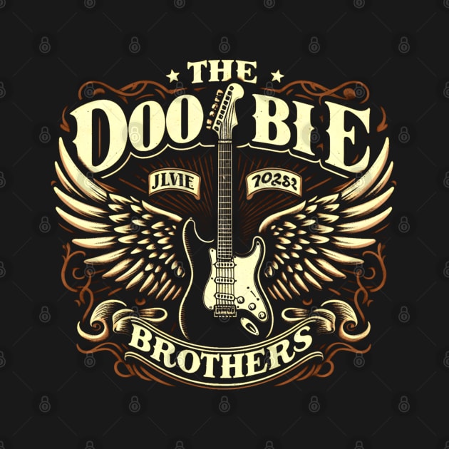 Guitar Beautiful Doobie Brothers - Vintage Guitar - T-Shirt | TeePublic