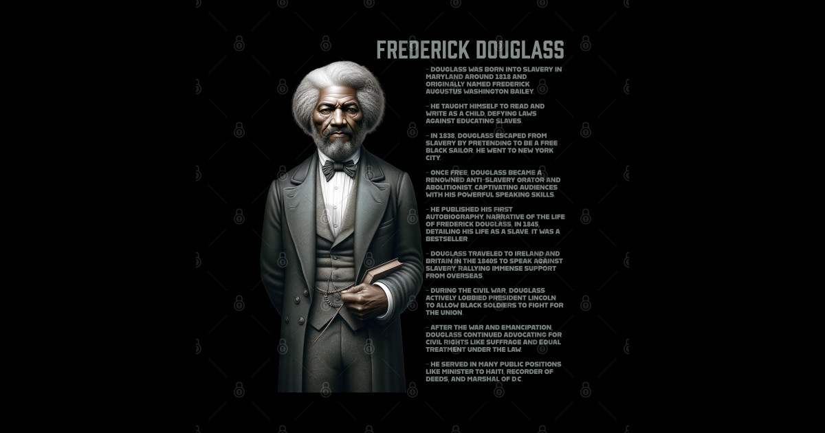 Frederick Douglass - Black History Legend - Black History - Sticker ...