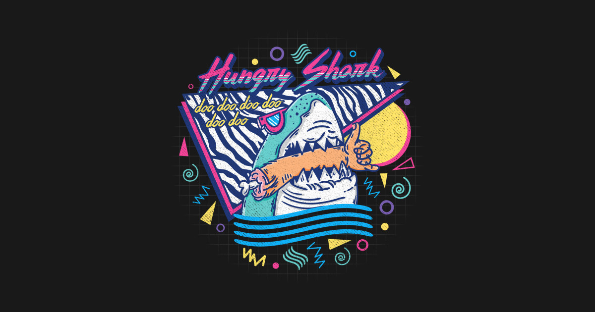 Hungry Shark - Shark - Posters and Art Prints | TeePublic