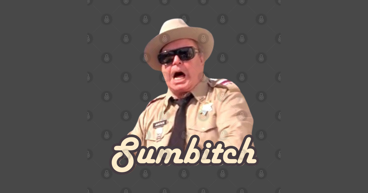 Retro Sumbitch Sheriff - Sumbitch - T-Shirt | TeePublic