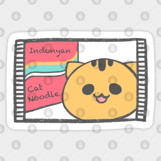 Indomie cat Indonyan - Indomie - Sticker | TeePublic