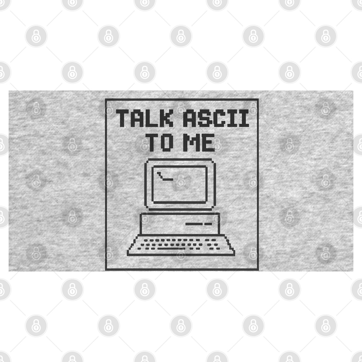 Talk ASCII to Me – Retro 8-Bit Typography Poster - Retro - T-Shirt ...