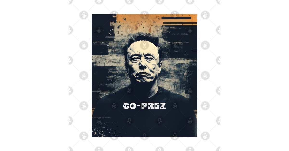 Elon Musk: Co-Prez - Elon Musk - T-Shirt | TeePublic