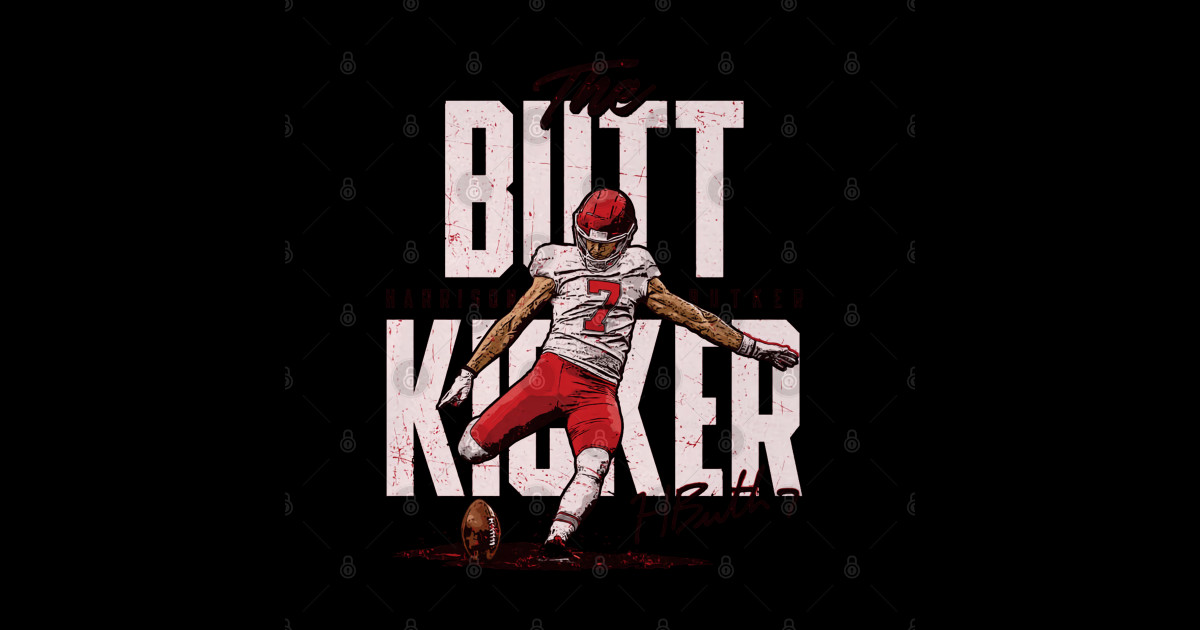 Harrison Butker Kansas City Butt Kicker - Harrison Butker - Sticker ...