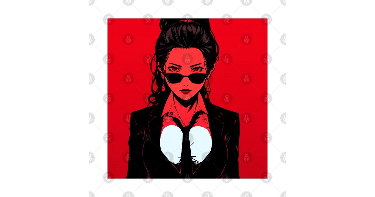 Beautiful lady hitman anime - Anime - T-Shirt | TeePublic